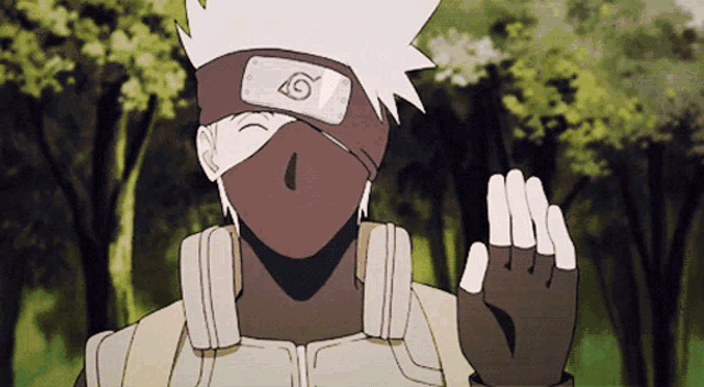 20張超好笑【《火影忍者》旗木卡卡西閉眼搖手】 GIF 梗圖！快來看看網友們的搞笑創作！
